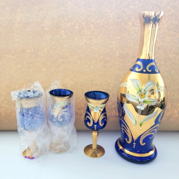 Dining | Bohemian Or Czech Hand Blown Glass | Poshmark